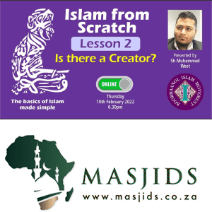 Masjid Boorhaanol Islam Live: Islam from Scratch - Lesson 2 by Sheikh ...