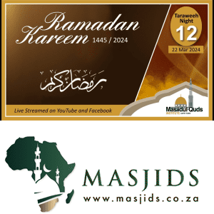 Masjidul Quds Live Taraweeh Night 12 - Ramadan 1445/2024